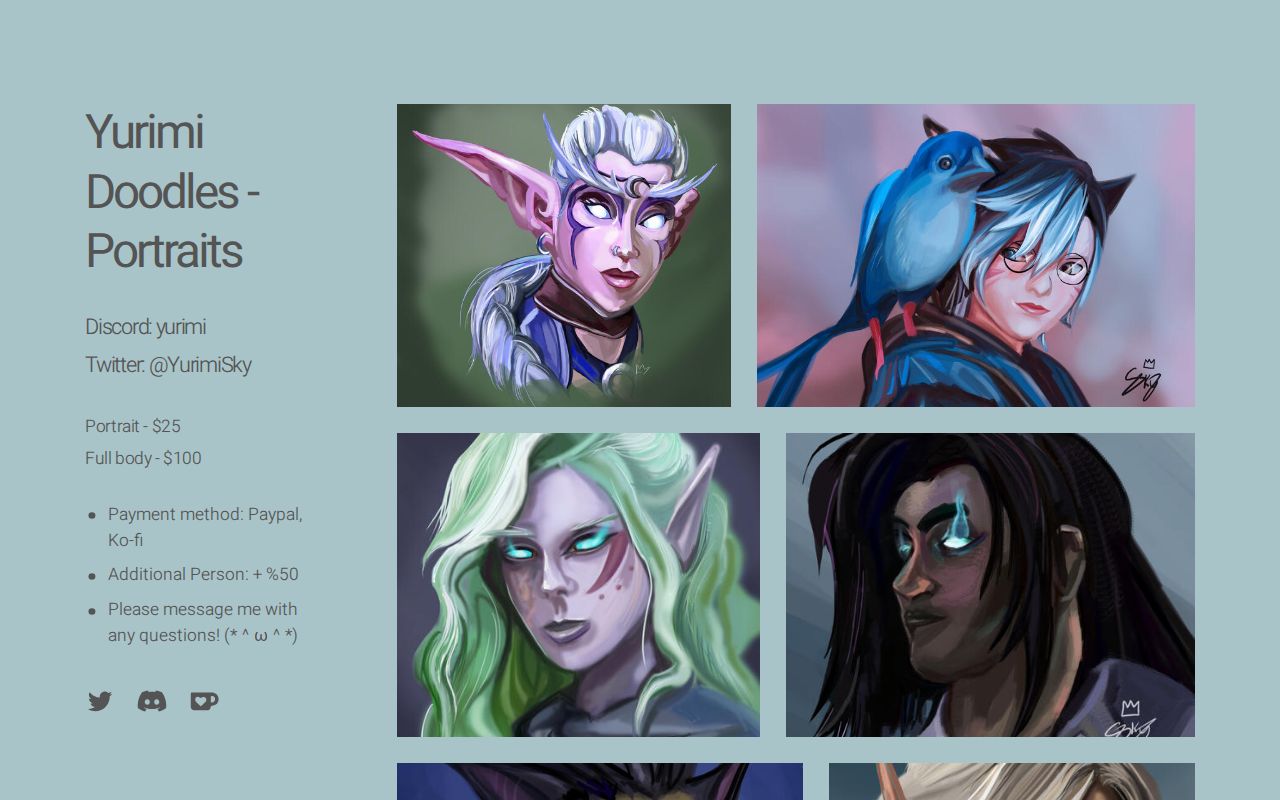 Yurimi Doodles Portraits